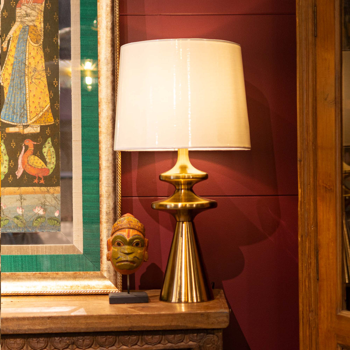 Buy Table Lamp | Lakmos Metal Table Lamp & Shade | Shop at The Purple ...