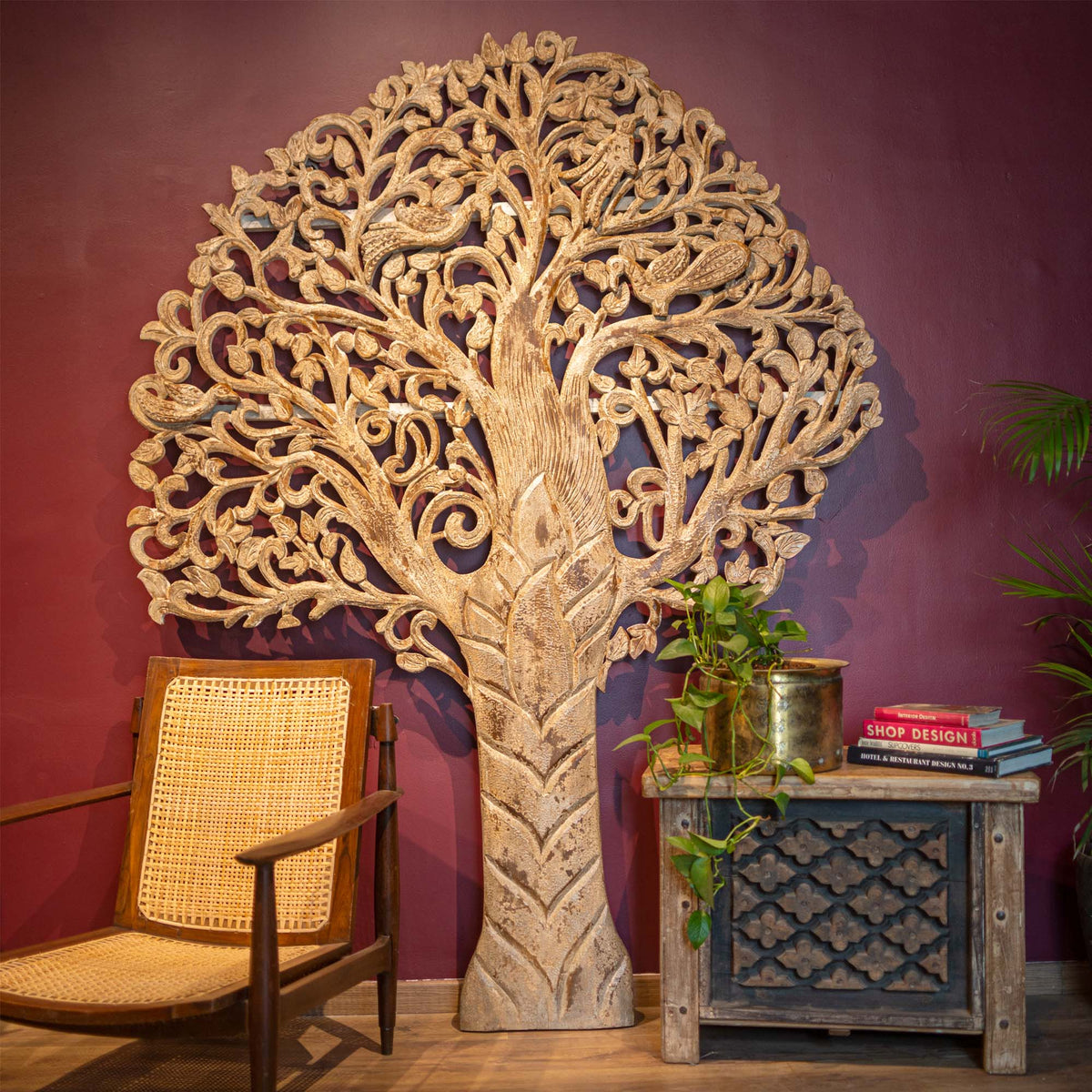 Buy Wall Panel | Mango Wood Tree of Life Distress | Shop at The Purple ...