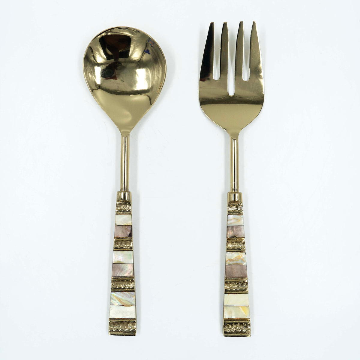 Buy Spoons | Idayat Treasure Gold Salad Server (Set of 2) | Shop at The ...