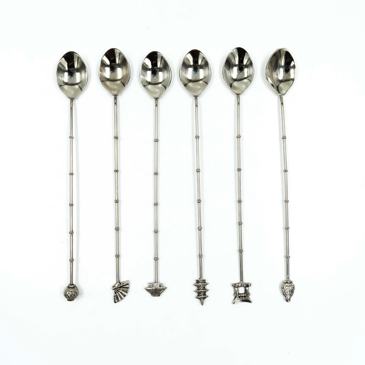 Buy Spoons | Idayat Pagoda Cocktail Silver Spoon (Set of 6) | Shop at ...