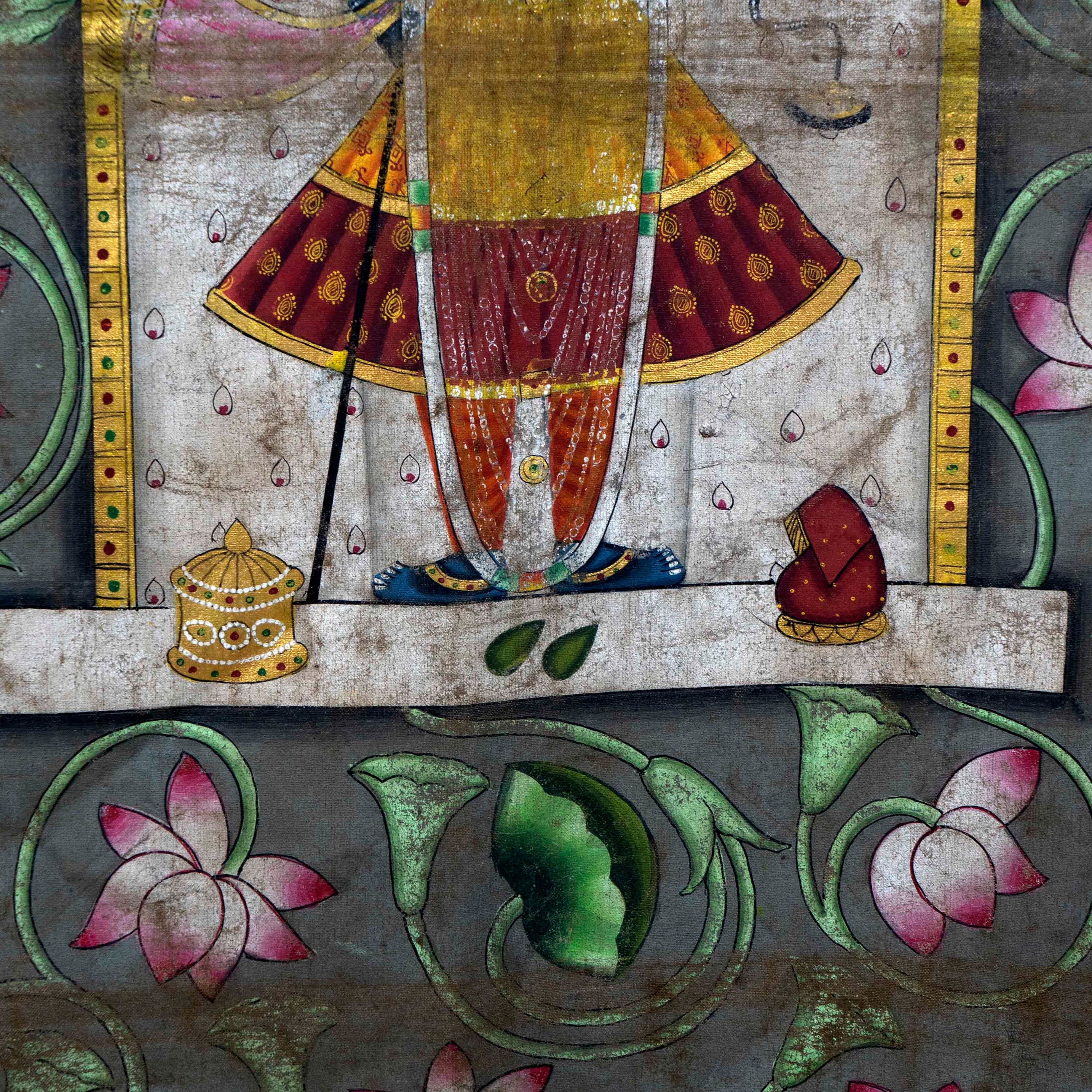 Buy Paintings | Shri Rajbhog Swaroop Kamal Talai Pichwai Painting ...