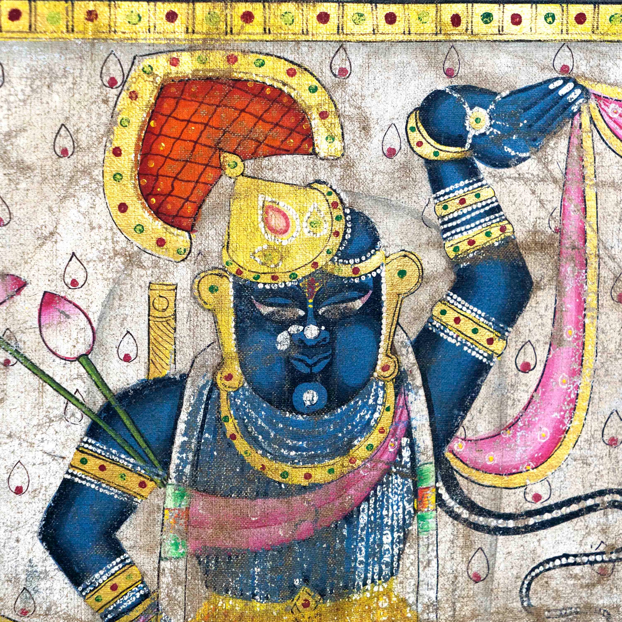 Buy Paintings | Shri Rajbhog Swaroop Kamal Talai Pichwai Painting ...