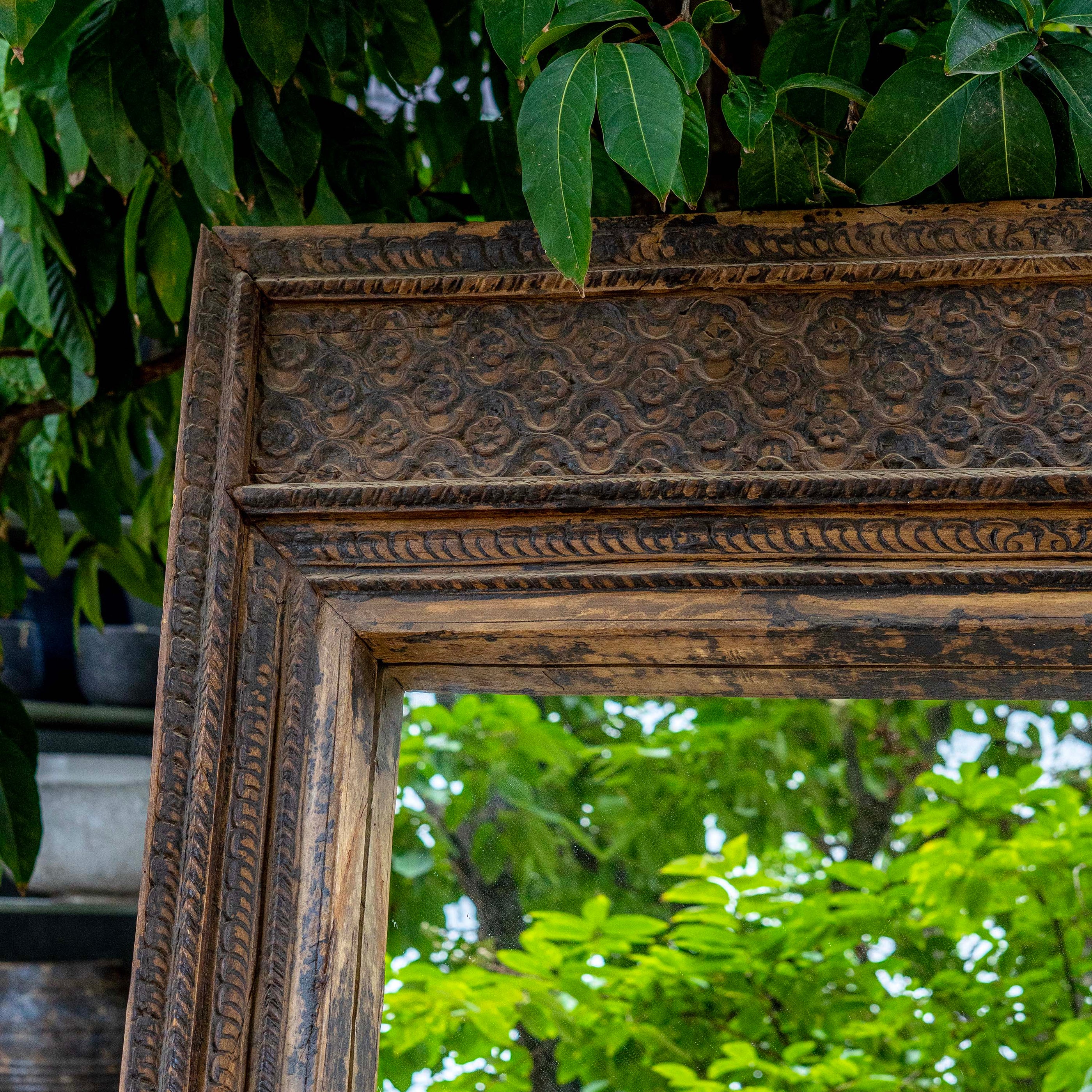 Buy Mirrors | Zaballa Recycle Teak Mirror | Shop At The Purple Turtles ...