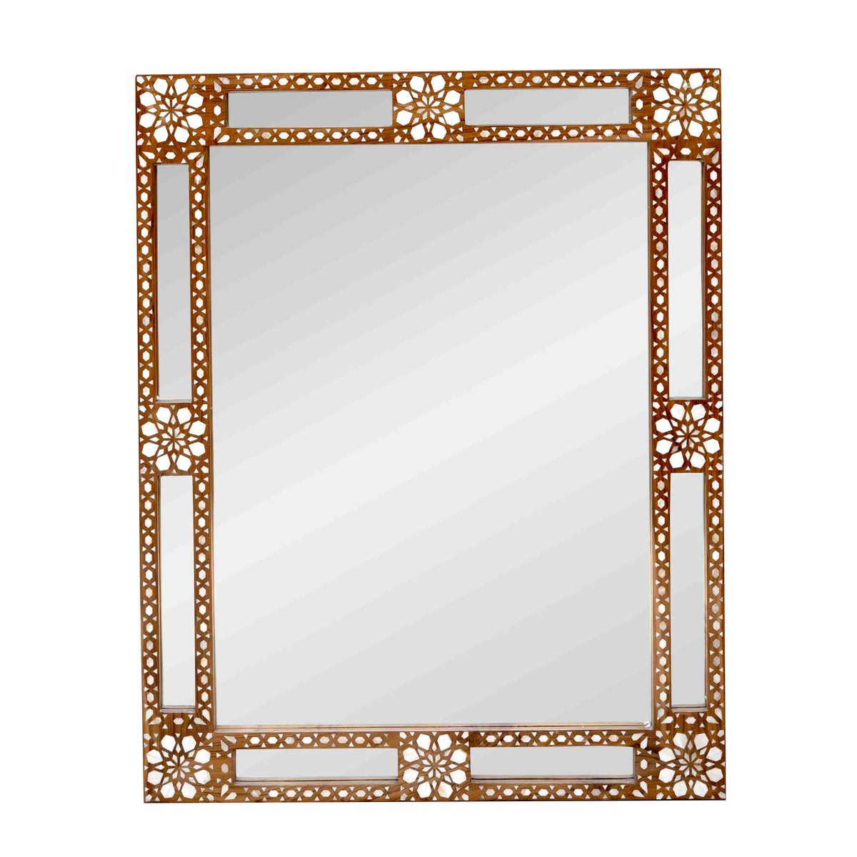 Buy Wall Mirrors| Arham Mop Inlay On Wood Mirror | Shop at The Purple ...