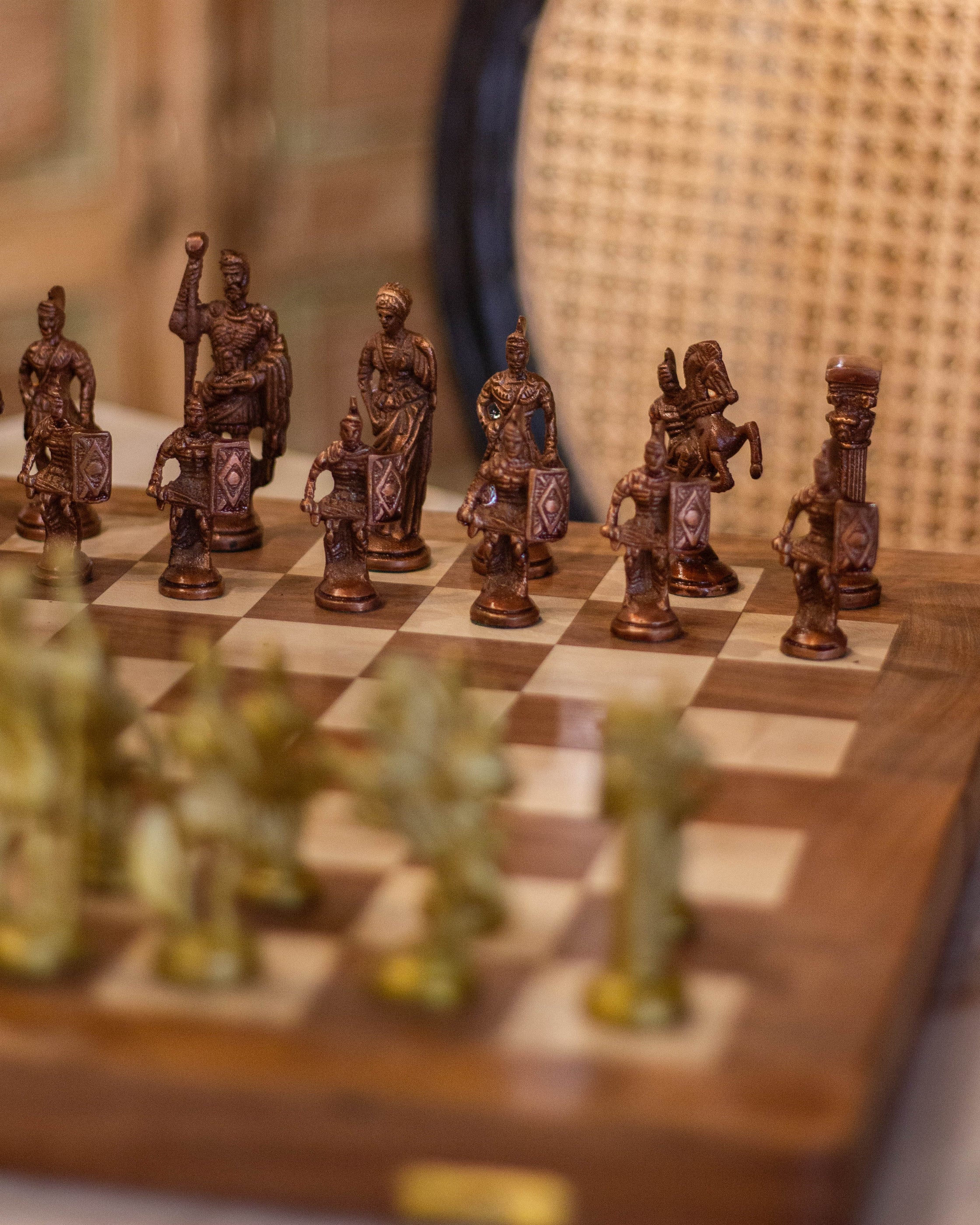 Buy storage | Roman Brass Chess set with Wooden Board | Shop at The ...