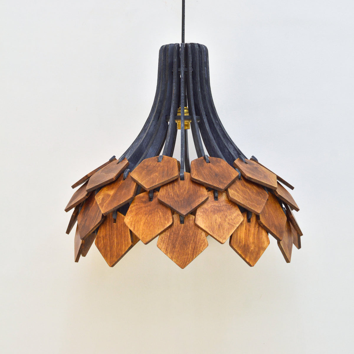Buy Pendant Lamps | Autumn Petals Black with Walnut | Shop at The ...